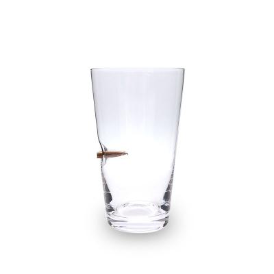 Cina tazza di vetro personale whiskey della pallottola dell'intarsio 260ml per bere di Antivari delle stoviglie in vendita