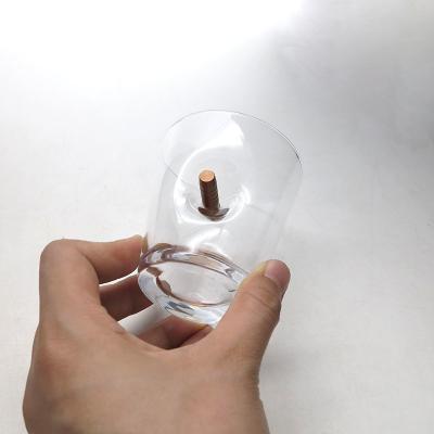 Cina tazza di vetro personale whiskey della pallottola dell'intarsio 260ml per bere di Antivari delle stoviglie in vendita