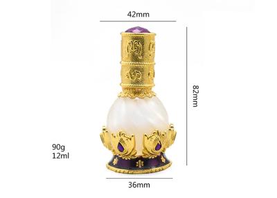 Cina Il rotolo sui barattoli di vetro vuoti immagina la dimensione vuota della bottiglia di profumo 12ml per cura personale in vendita