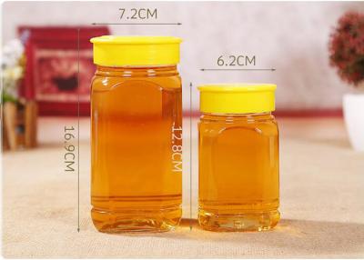Cina Contenitore di alimento quadrato di Honey Jars Empty Glass Jars di vetro con i coperchi di plastica in vendita