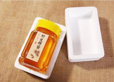 Cina Contenitore di alimento quadrato di Honey Jars Empty Glass Jars di vetro con i coperchi di plastica in vendita