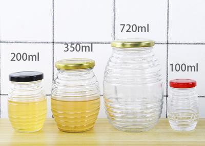Cina Honey Jars With Aluminum Lid di vetro trasparente intorno a forma YF201901030 in vendita
