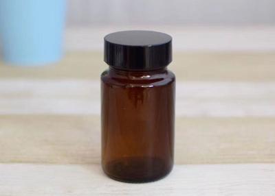 China Van de de Vitaminecapsule van de geneeskundepil het Glasfles Amber Wide Mouth 60ml 100ml 150ml Te koop