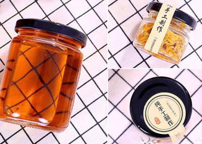 China Os frascos de vidro Sealable vazios de tempero da salmoura dão forma circularmente à cor transparente à venda