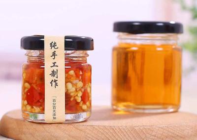 China Os frascos de vidro Sealable vazios de tempero da salmoura dão forma circularmente à cor transparente à venda