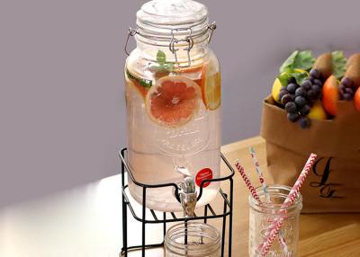 Cina Bottiglia di vetro di vino della bottiglia di Juice Jar Cold Drink Storage della bottiglia del commutatore del rubinetto in vendita