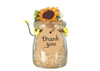 China Wedding Decoration Empty Glass Jars Candle Holder Jam Pudding Bottle for sale