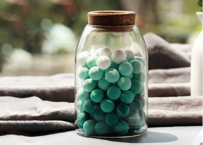 Cina Le bottiglie di vetro decorative compatte svuotano i barattoli di vetro intorno a forma 500ml/800ml in vendita