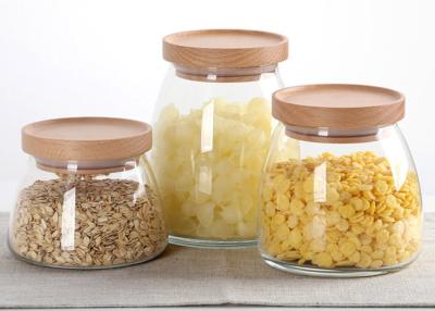 中国 コーヒー豆のための無鉛Sealableガラス瓶の世帯の食品等級の貯蔵タンク 販売のため