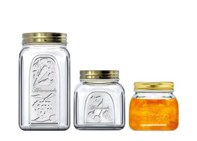China A colocação em latas de vidro higiênica segura range os frascos de vidro do armazenamento do alimento para frutos secados à venda