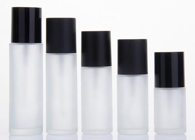 Cina Il cosmetico di Matte Black Cover Frosted Glass imbottiglia la progettazione semplice di 5m 10ml 15ml in vendita
