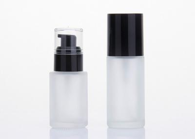 Cina Il cosmetico di Matte Black Cover Frosted Glass imbottiglia la progettazione semplice di 5m 10ml 15ml in vendita