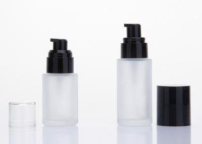 Cina Il cosmetico di Matte Black Cover Frosted Glass imbottiglia la progettazione semplice di 5m 10ml 15ml in vendita