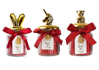 Cina Il vetro vuoto placcato ceramico nordico stona la scatola della decorazione di Natale intorno a forma in vendita
