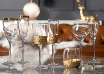 Cina Capacità lunga di lusso di Crystal Champagne Glass 100ml di vetro di vetro di vino del gambo in vendita