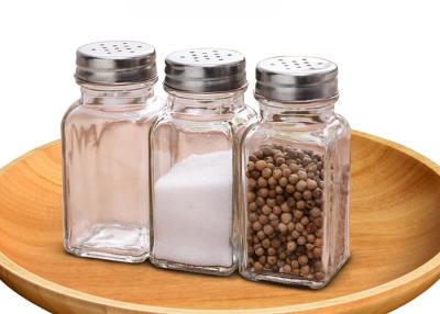 China Van de het Voedselrang van roestvrij staalshaker lid empty glass jars de Duidelijke Kleur Vriendschappelijke Eco - Te koop