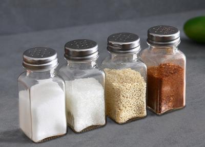 China Van de het Voedselrang van roestvrij staalshaker lid empty glass jars de Duidelijke Kleur Vriendschappelijke Eco - Te koop