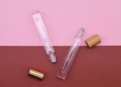 Cina Resista al coperchio che di legno di caduta le chiare bottiglie di vetro cosmetiche quadrano le fiale vuote 3 Oz del profumo in vendita