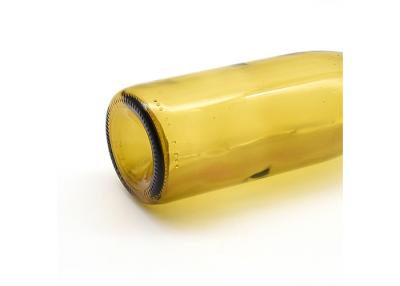 Cina Bottiglia di vino su ordinazione di vetro vuota di vetro senza piombo gialla scura delle bottiglie di vino 750ml in vendita