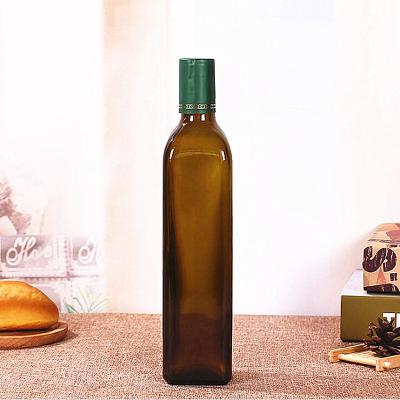 Cina Contenitori di stoccaggio riciclabili dell'olio d'oliva del quadrato 500ml in vendita