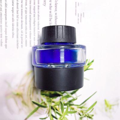 Cina Bottiglia di inchiostro di vetro rotonda dello spazio in bianco 30ml dell'ufficio chiara con il cappuccio in vendita
