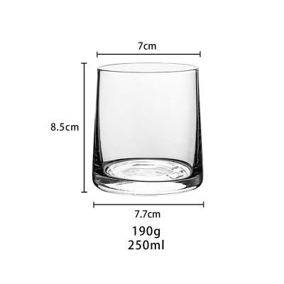 中国 ビット/秒は明確な水晶飲む250mlを個人化したガラス コップを放す 販売のため