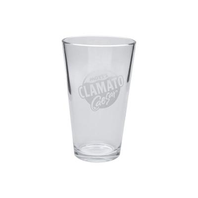 Cina Tazza di birra di vetro su misura di Logo Cadmium Free 420ml in vendita
