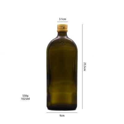 Cina quadrato libero Olive Oil Bottle di 17oz BPA LFGB 1025ml in vendita