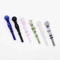 China Borosilicate Alien Shaped Colored Glass Hookah Pipe for sale