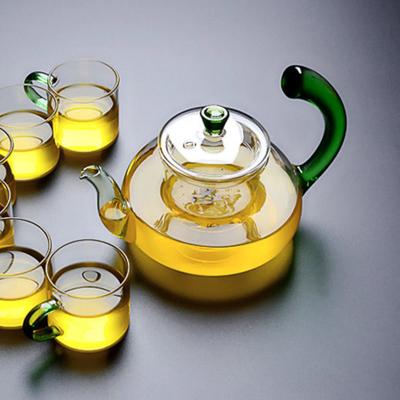 China 600ml brand die Hittebestendige Borosilicate-Glastheepot brandt Te koop