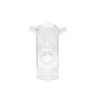 Cina Doppio vetro borosilicato Olive Oil Bottle di separazione del foro in vendita