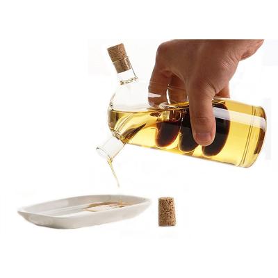 Cina Doppio vetro borosilicato Olive Oil Bottle di separazione del foro in vendita