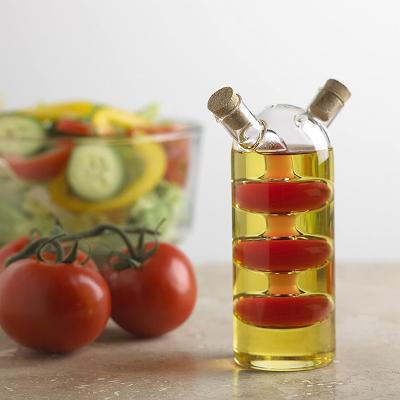 Cina Doppio vetro borosilicato Olive Oil Bottle di separazione del foro in vendita