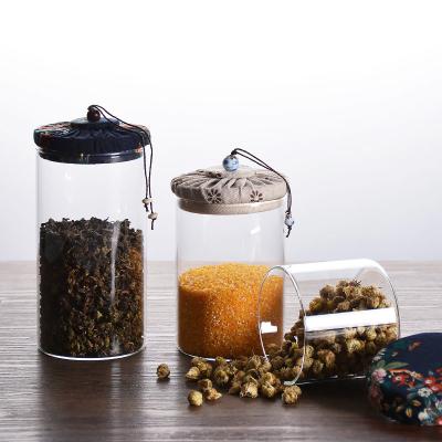 Cina La copertura del panno ha sigillato i barattoli di immagazzinamento nel vetro borosilicato in vendita