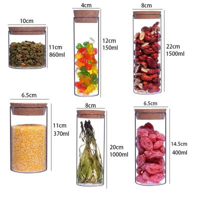 Cina il vetro borosilicato di 150ml 400ml ha sigillato i barattoli di stoccaggio dell'alimento in vendita
