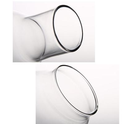 Cina Logo Clear Borosilicate Glass Candlestick su ordinazione in vendita