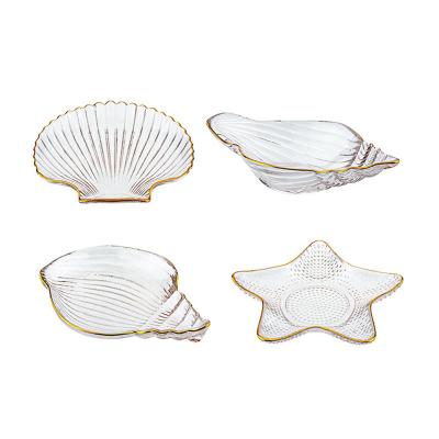 Cina Candy Marine Biological Modeling Glass Tableware in vendita