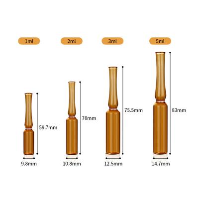 Cina bottiglie di 3ml 5ml Amber Clear Borosilicate Glass Injection in vendita