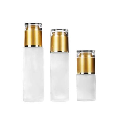 Cina Bottiglie di vetro cosmetiche glassate cappuccio dello spruzzo 120ml 50g in vendita