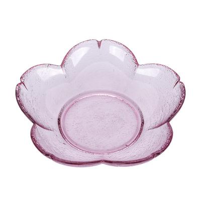 Cina Piatto rosa creativo di Cherry Blossom Glass Fruit Salad in vendita