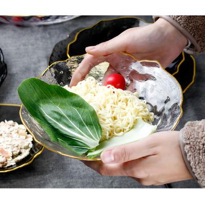 Cina Insieme di vetro di forma irregolare 4mm spesso delle stoviglie di FDA in vendita