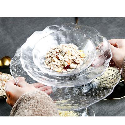 Cina Insieme di vetro di forma irregolare 4mm spesso delle stoviglie di FDA in vendita