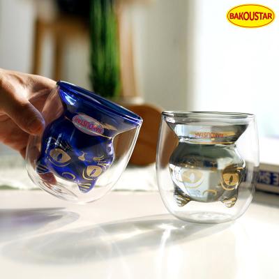 Cina Tazza di vetro 200ml di Cat Form Double Wall Borosilicate in vendita