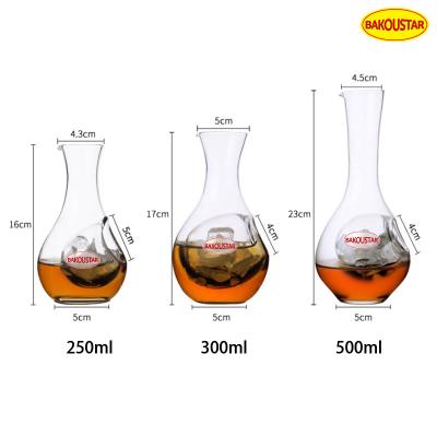 Cina Decantatore di vetro 250ml 500ml di separazione del ghiaccio del vino del whiskey in vendita