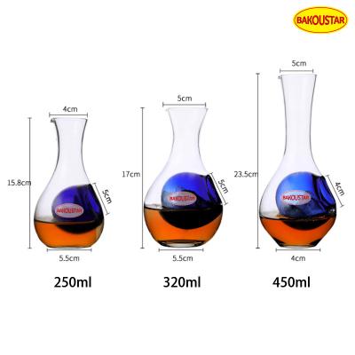 Cina Decantatore di vetro 250ml 500ml di separazione del ghiaccio del vino del whiskey in vendita