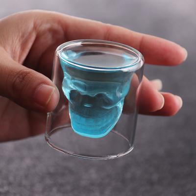 Cina Il cranio del cilindro 150ml ha modellato i vetri di vino del borosilicato di Antivari in vendita