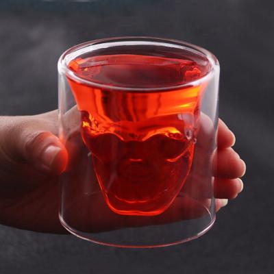 Cina Il cranio del cilindro 150ml ha modellato i vetri di vino del borosilicato di Antivari in vendita