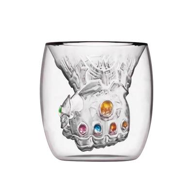 Cina Tazza 400ml di Thanos Glove Double Borosilicate Glass della bevanda in vendita
