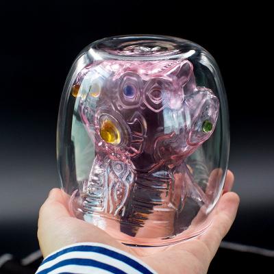 Cina Tazza 400ml di Thanos Glove Double Borosilicate Glass della bevanda in vendita