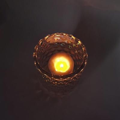 Cina Lo SGS ha strutturato il supporto di candela di vetro tridimensionale in vendita